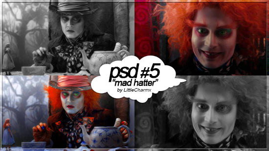 PSD Coloring #5: Mad Hatter by LittleCharmx on DeviantArt