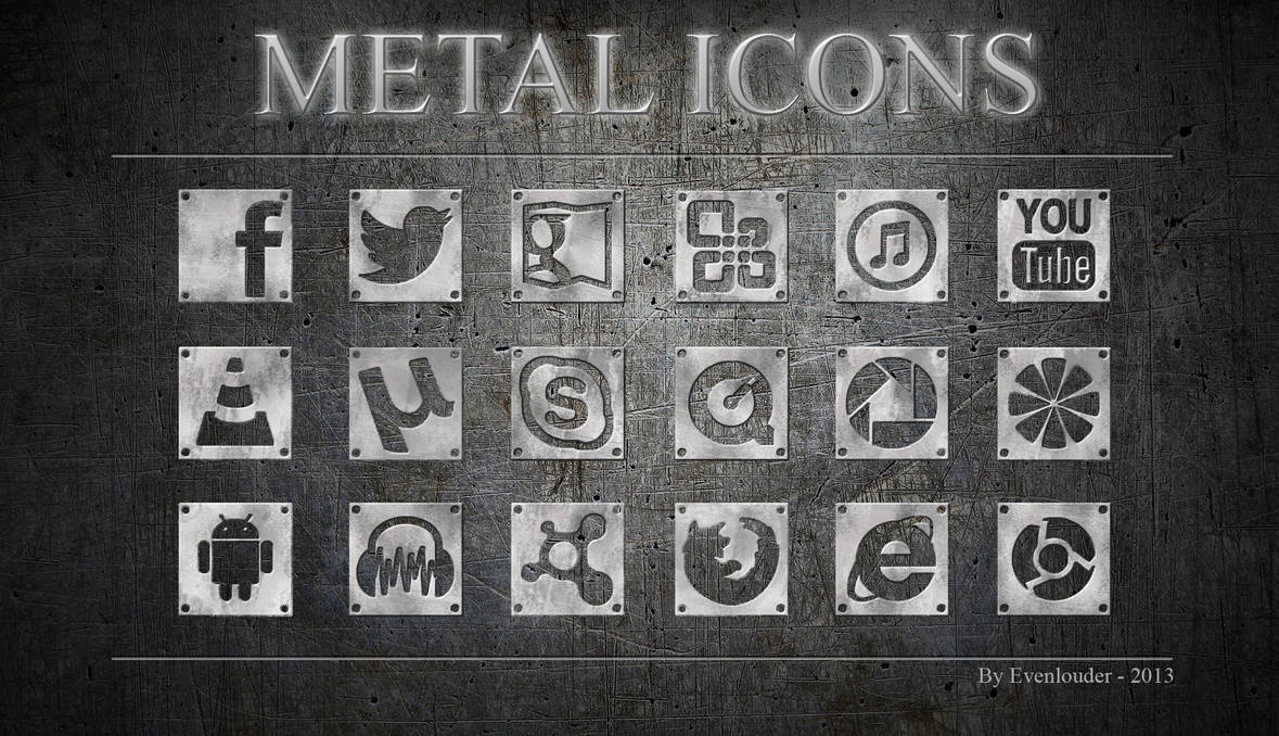 Metal Icons by evenlouder on DeviantArt