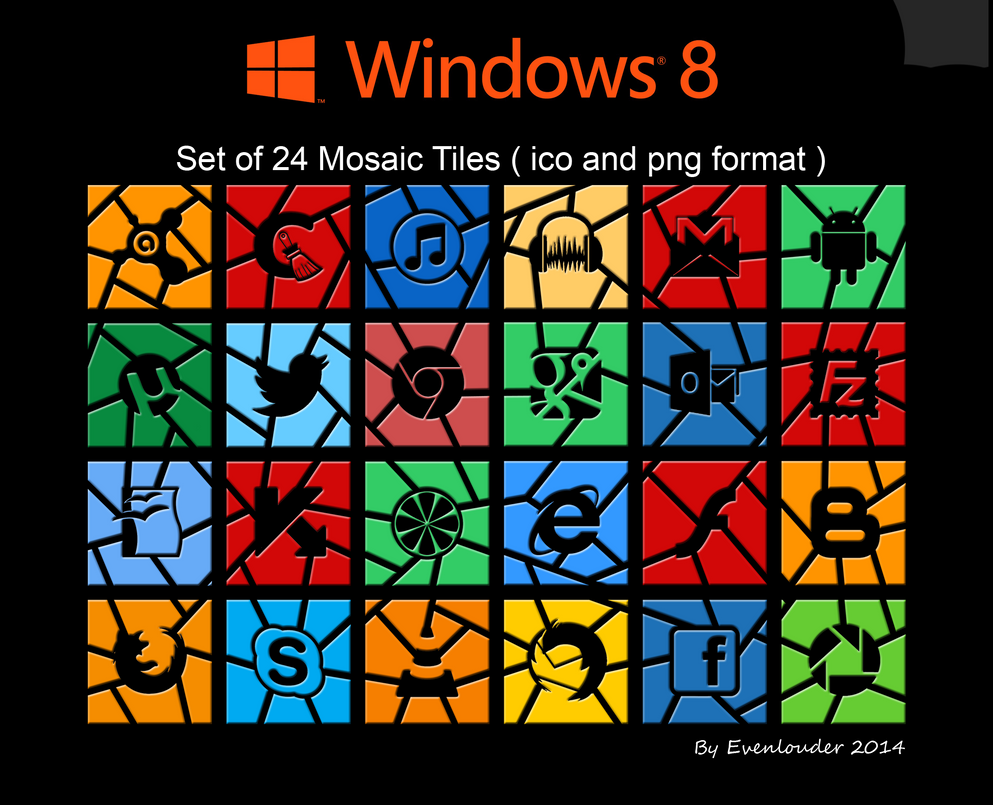 Windows 8 Mosaic Tiles by evenlouder on DeviantArt