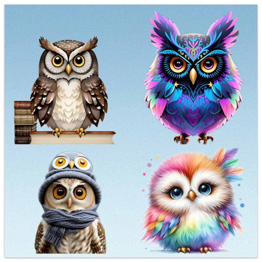 Tons of Owls PNG by gravitymoves on DeviantArt