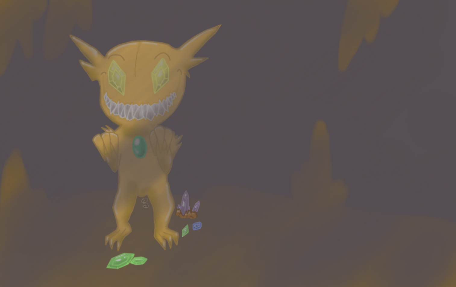 Shiny Sableye by HelloimEllo on DeviantArt