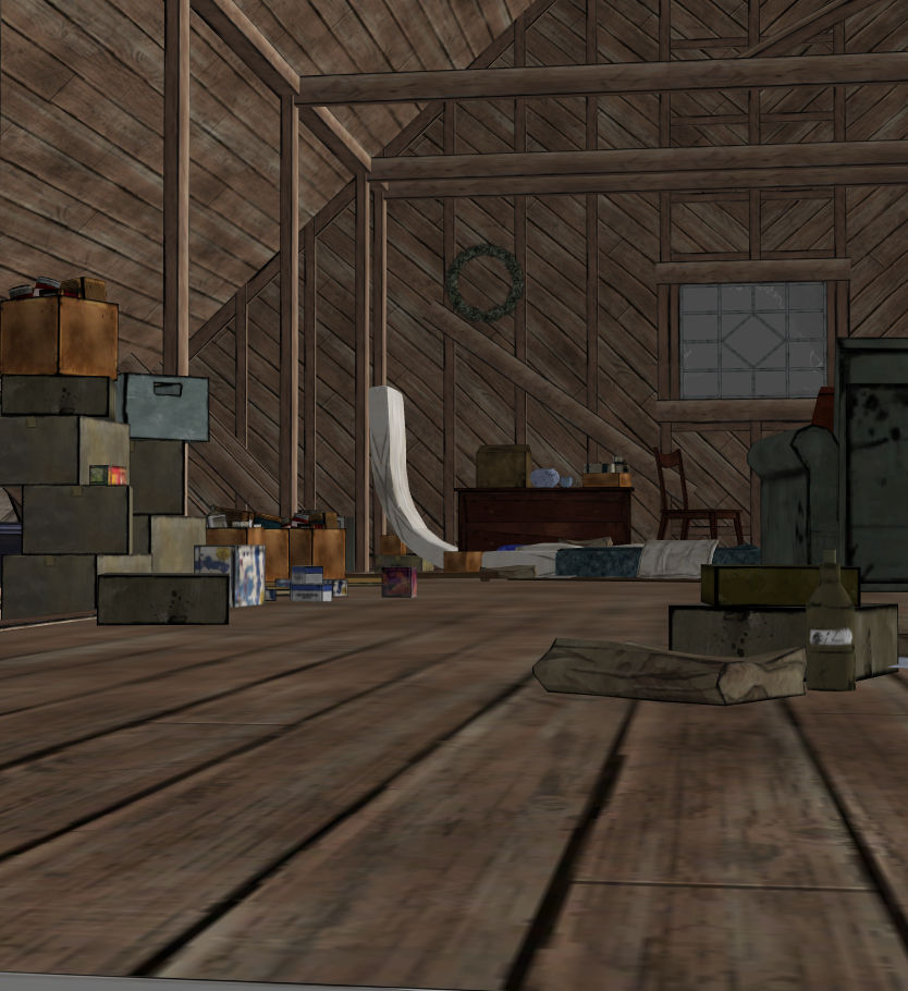 Manor Attic - TWD S1 E4 (XPS) by SteveCowlishaw on DeviantArt