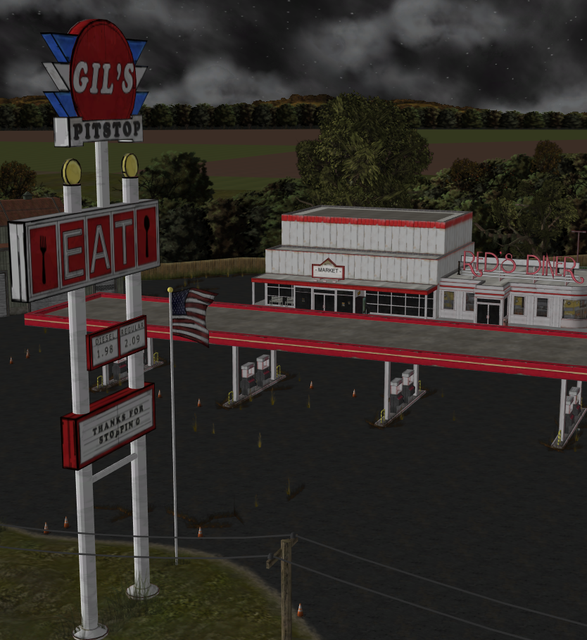 Truckstop Exterior - TWD 400 Days (XPS) by SteveCowlishaw on DeviantArt