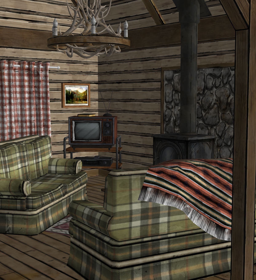 Cabin Interior - TWD S2 E1/2 (XPS) by SteveCowlishaw on DeviantArt