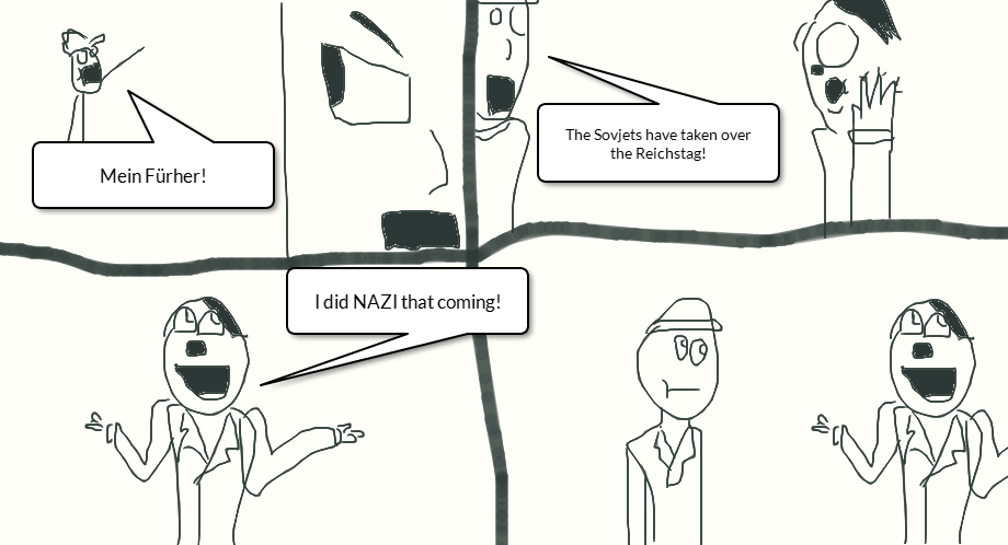 Hitler makes a joke by qnteban on DeviantArt