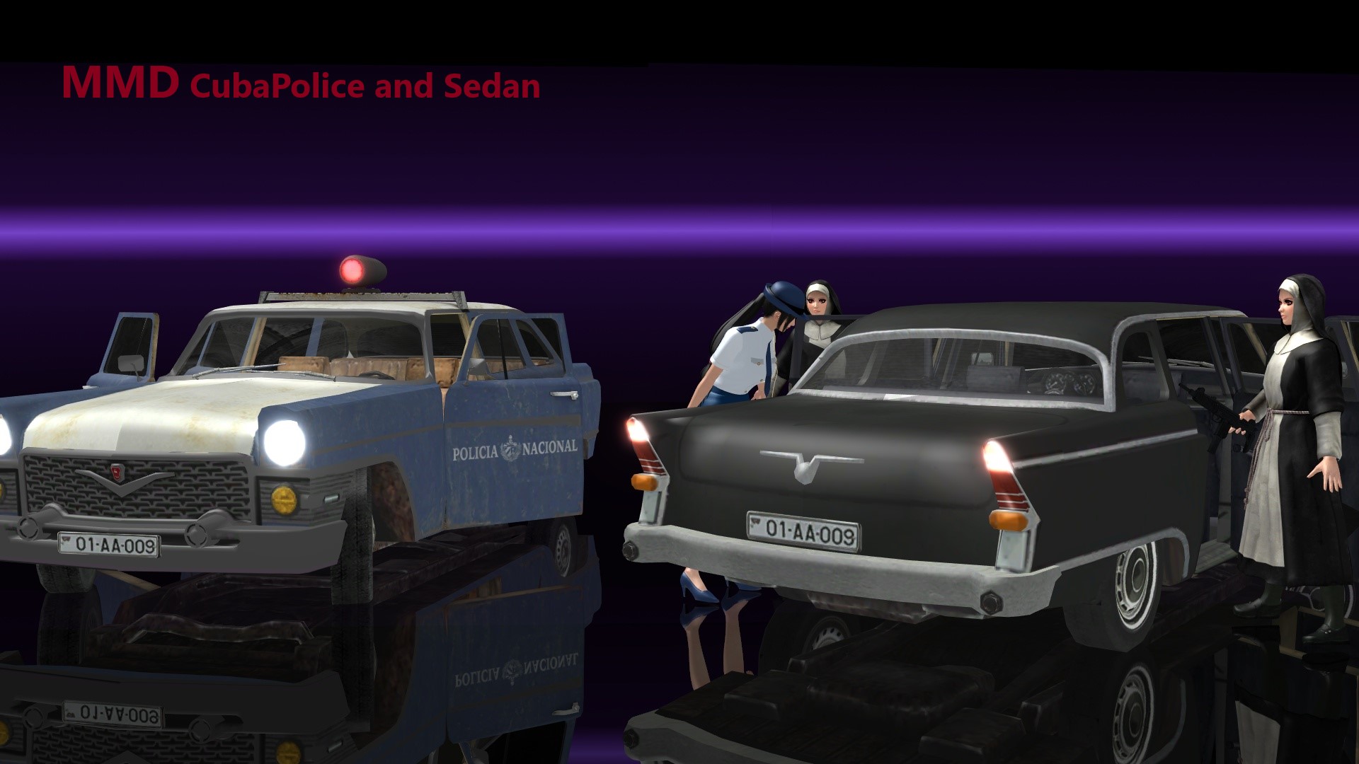MMD Chaika sedan and police by Leberx44qa on DeviantArt