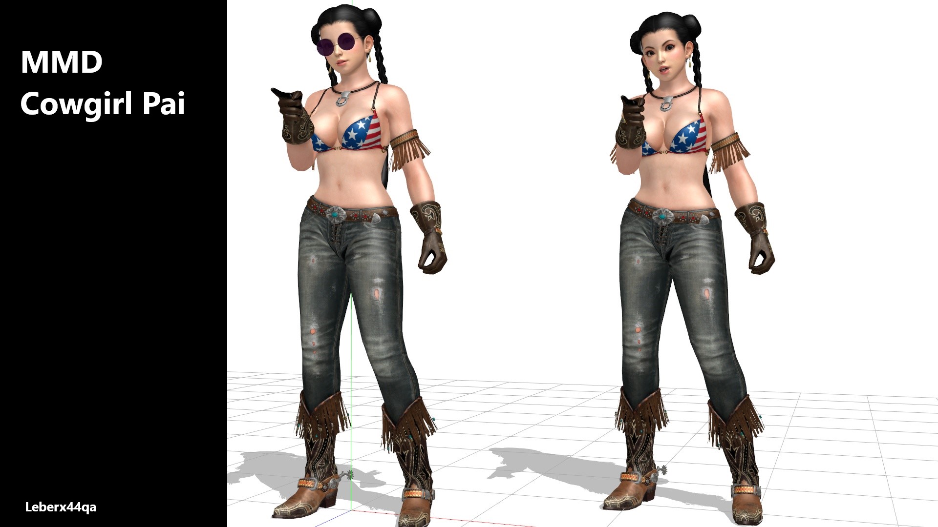 (MMD) Cowgirl Pai(updated) by Leberx44qa on DeviantArt