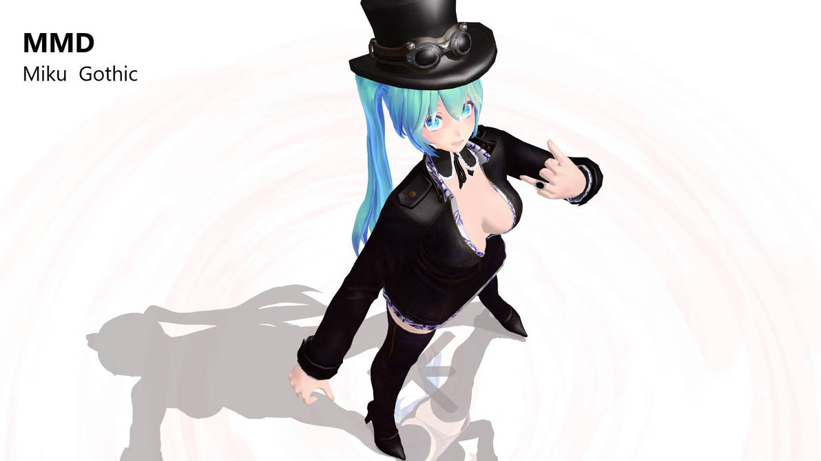Mmd Miku Gothicstyle By Leberx44qa On Deviantart