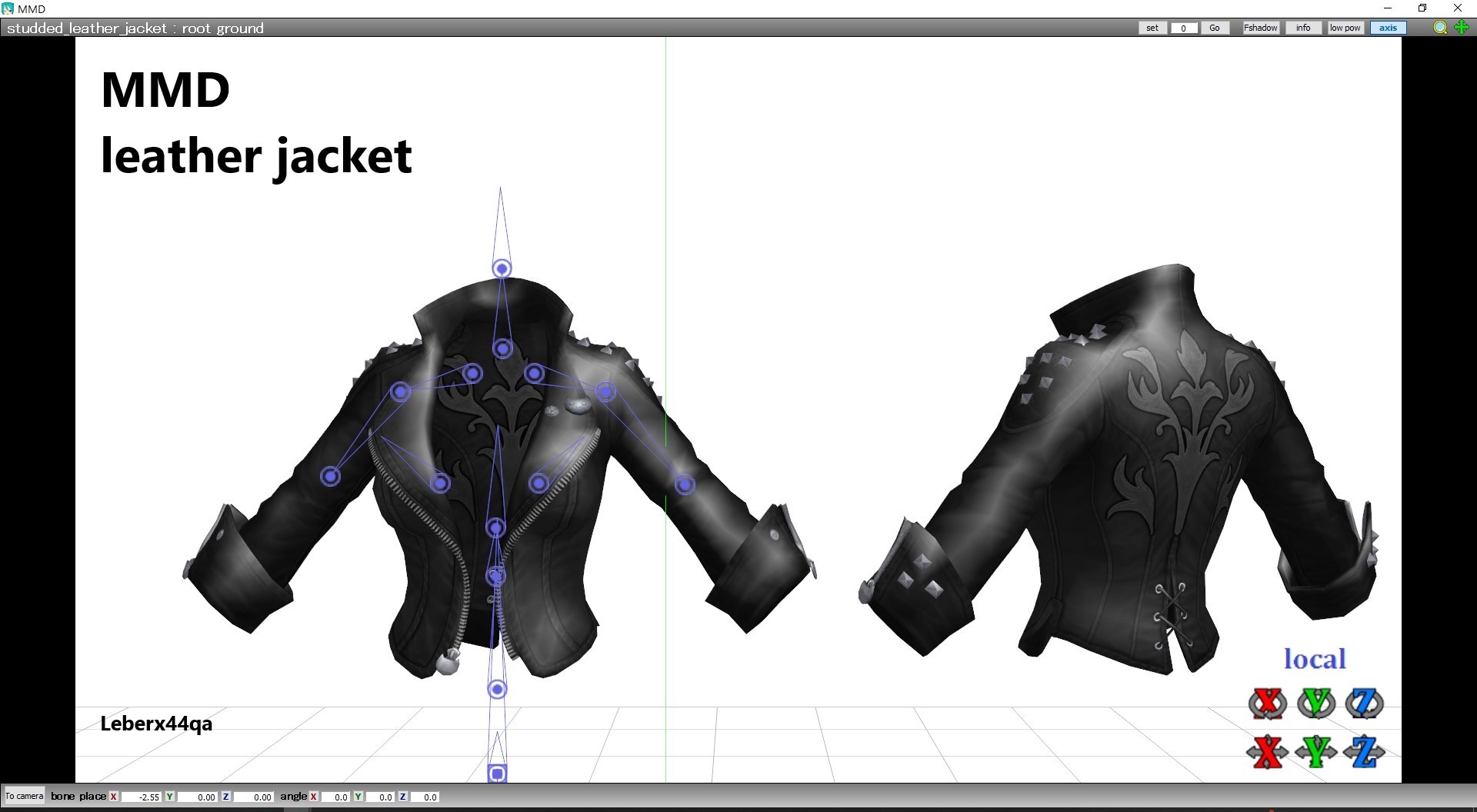 (MMD)studded_leather_jacket by Leberx44qa on DeviantArt