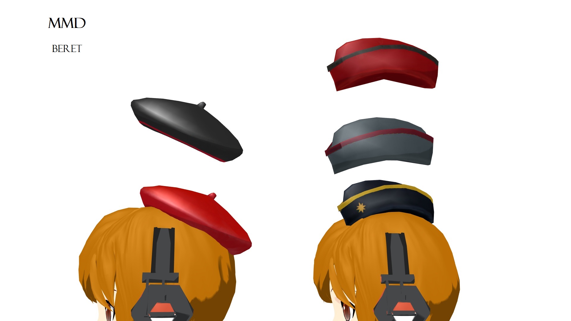 (MMD)Beret by Leberx44qa on DeviantArt