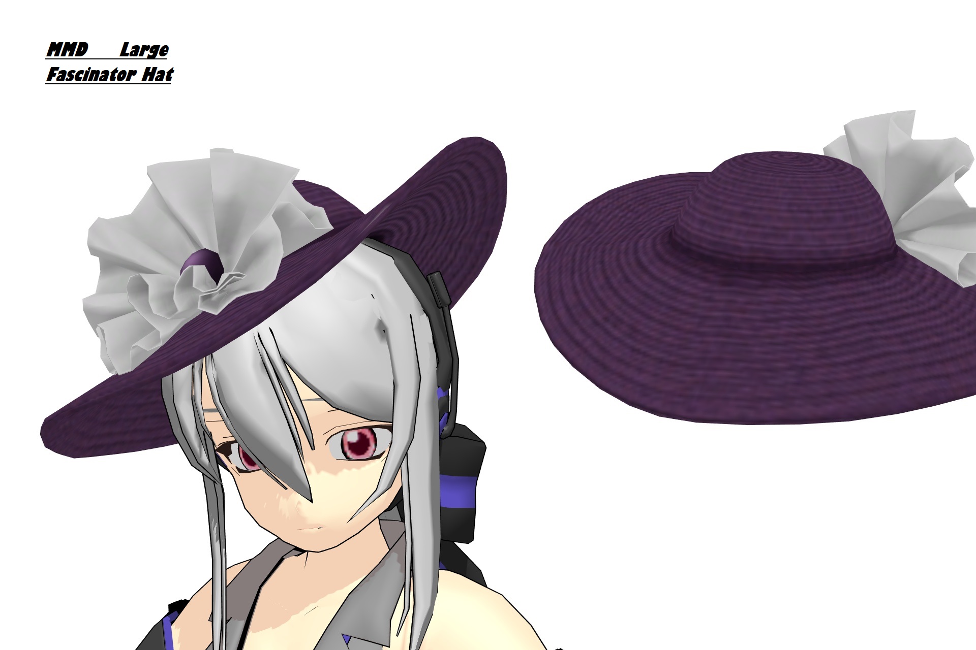 (MMD)Large Fascinator Hat by Leberx44qa on DeviantArt