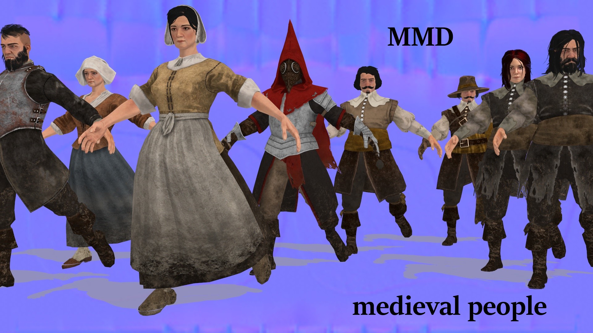 (MMD)medieval people by Leberx44qa on DeviantArt