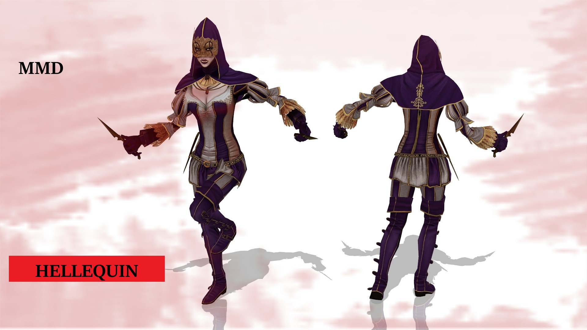 (MMD)Hellequin by Leberx44qa on DeviantArt