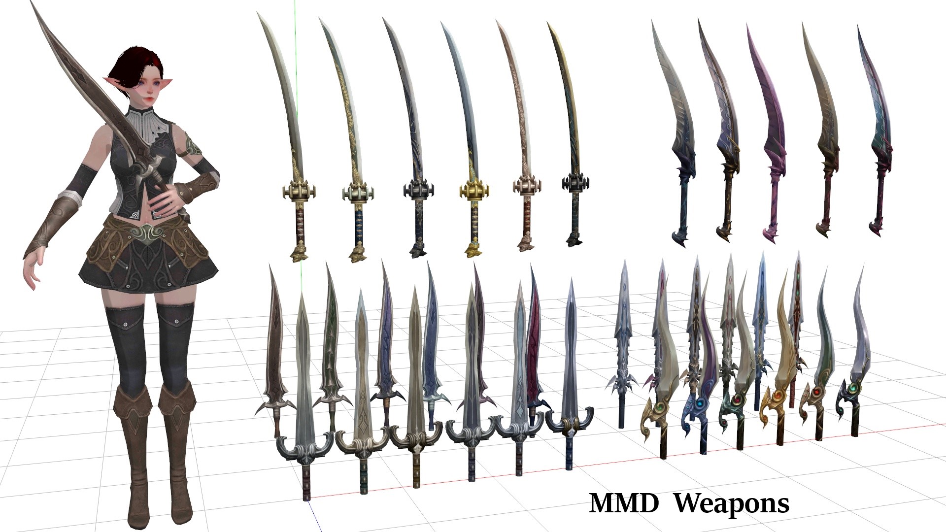 (MMD) Weapons by Leberx44qa on DeviantArt
