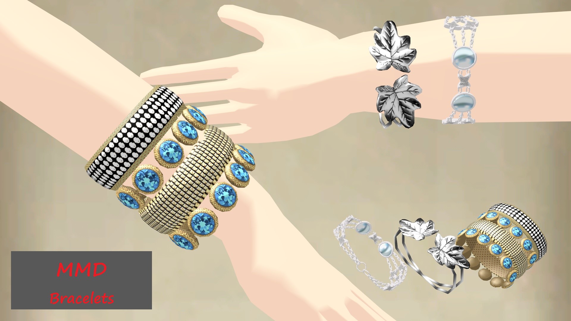 (MMD)Bracelets07 by Leberx44qa on DeviantArt