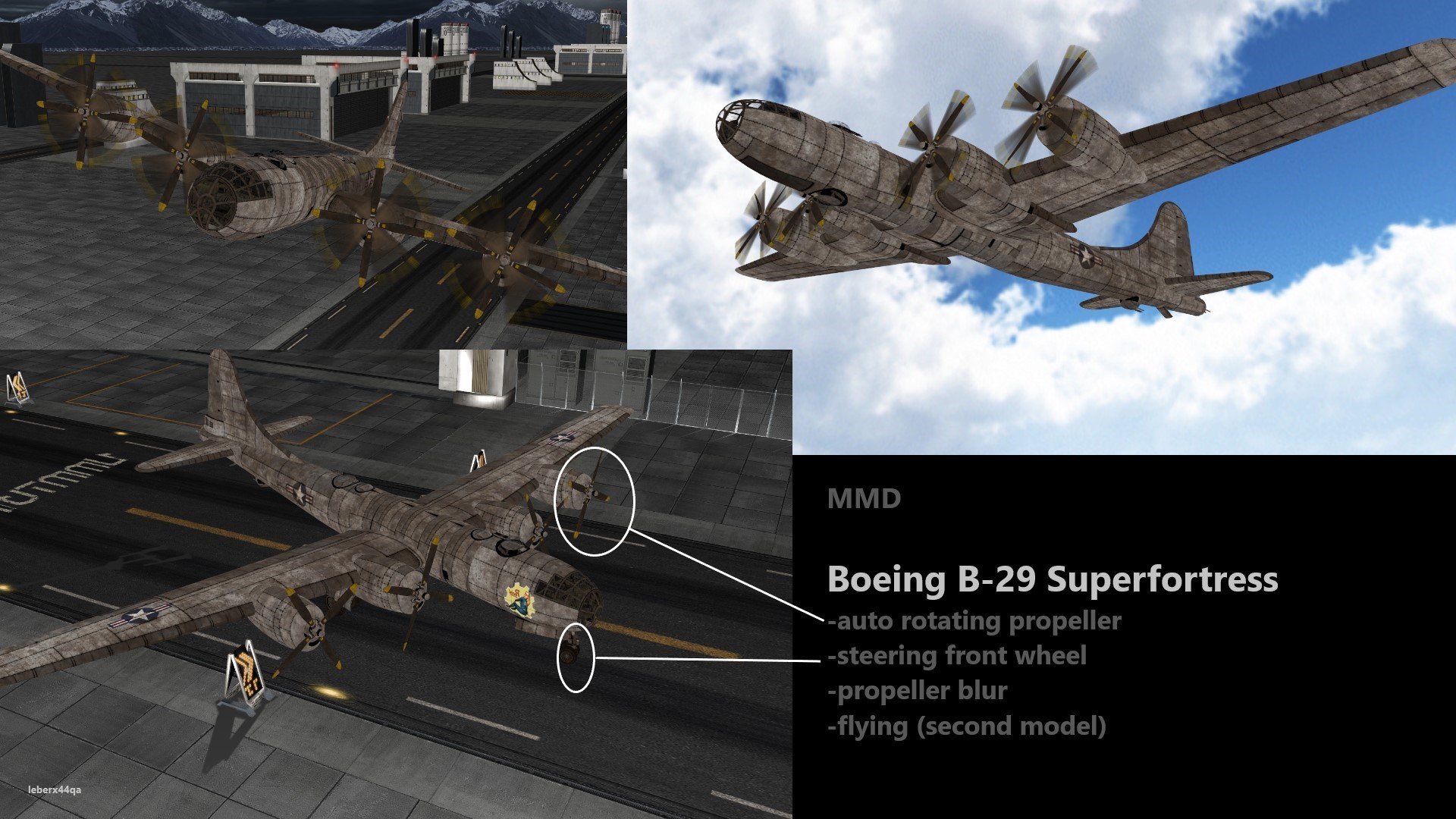 (MMD)MMD_Allies - Boeing B-29 Superfortress rusty by Leberx44qa on ...