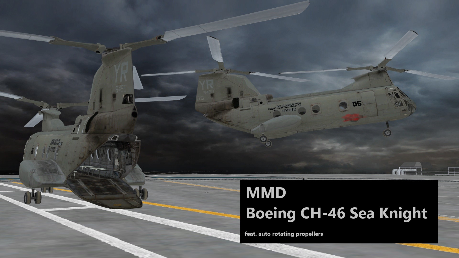 MMD Boeing CH-46 Sea Knight by Leberx44qa on DeviantArt