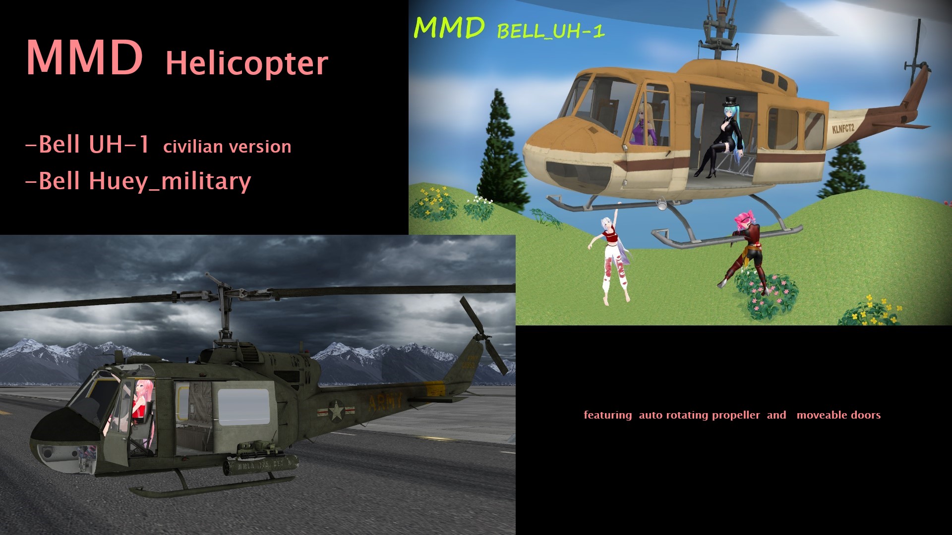 (MMD)Heli_BellHuey by Leberx44qa on DeviantArt