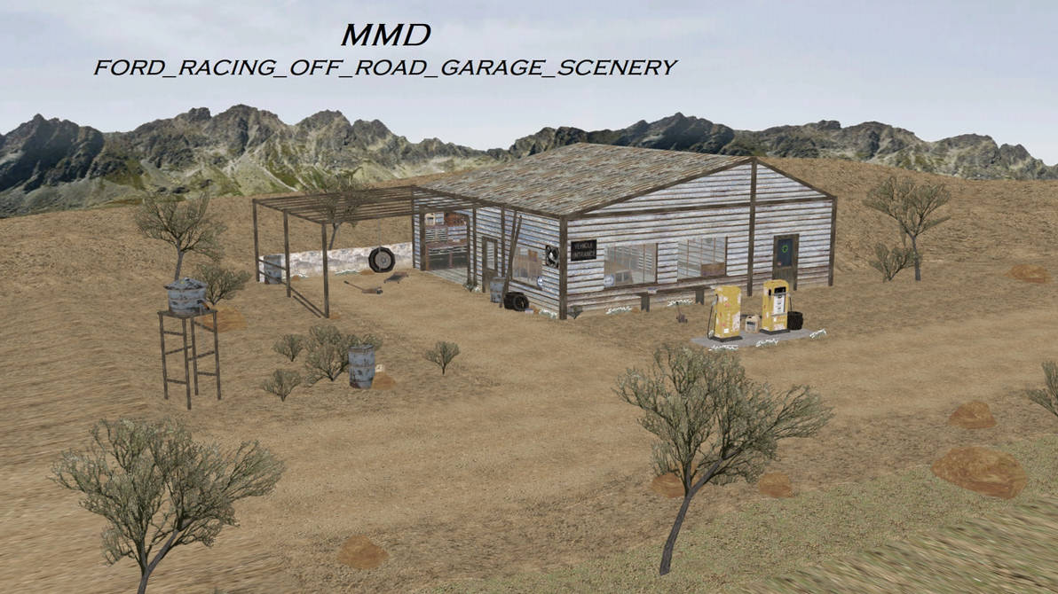 (MMD)ford_racing_off_road_garage_scenery by Leberx44qa on DeviantArt
