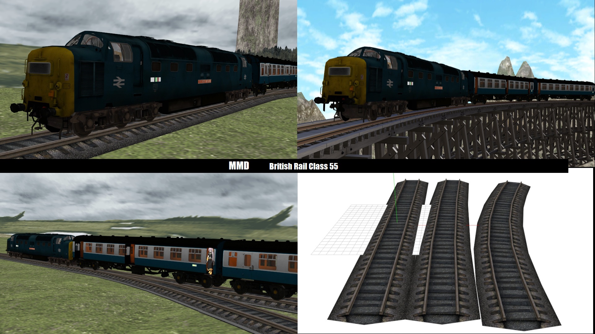 (MMD) BritishRailClass55 by Leberx44qa on DeviantArt