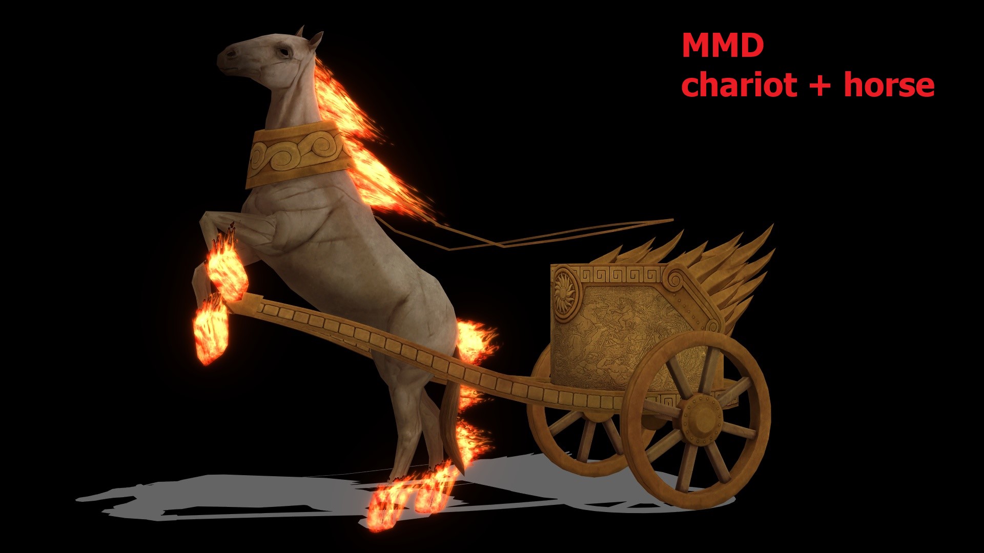(MMD)chariot+horse by Leberx44qa on DeviantArt