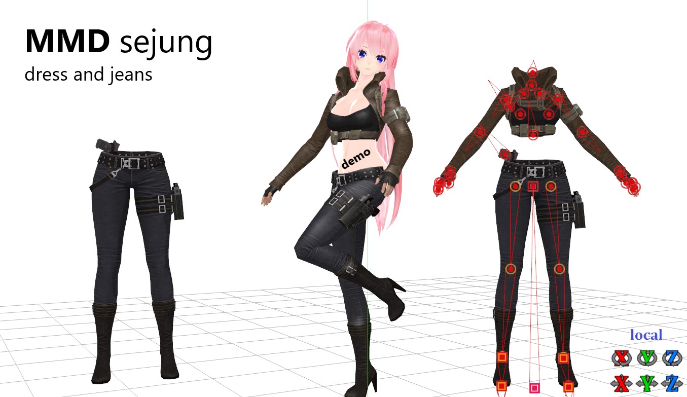 (MMD)sejung dress+trouser by Leberx44qa on DeviantArt