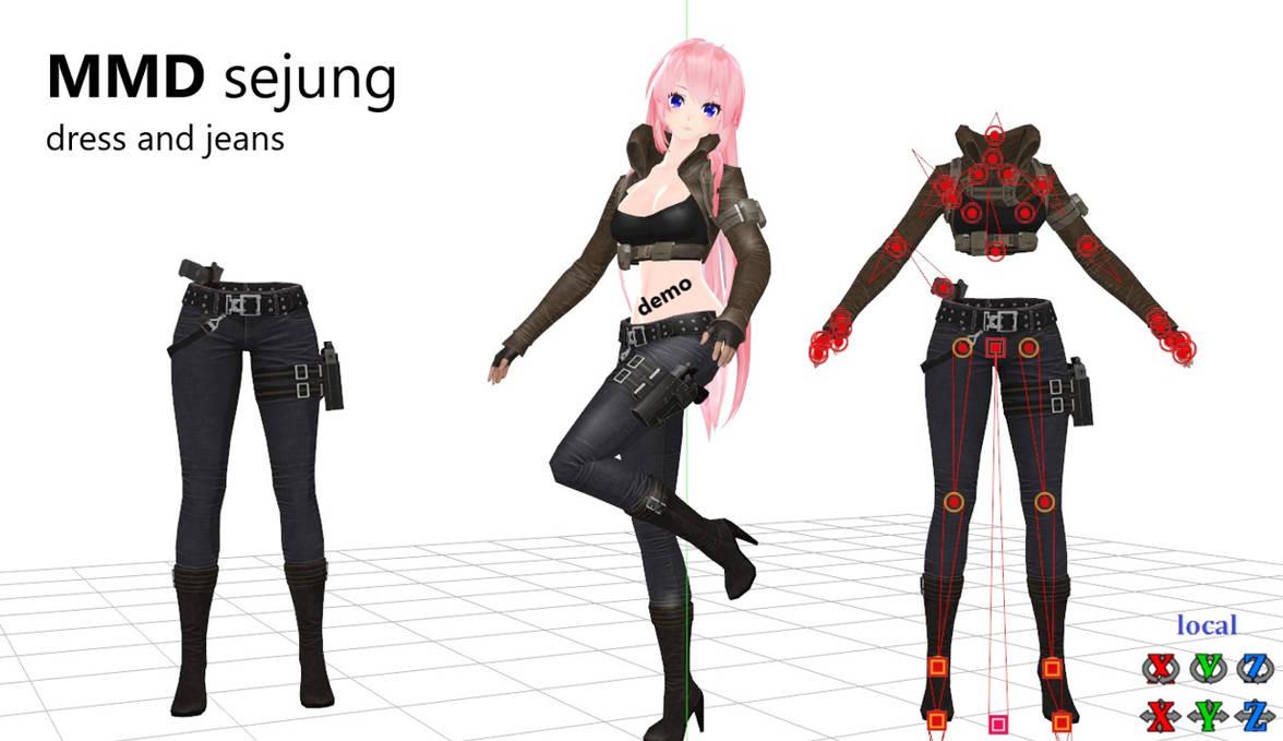 (MMD)sejung dress+trouser by Leberx44qa on DeviantArt
