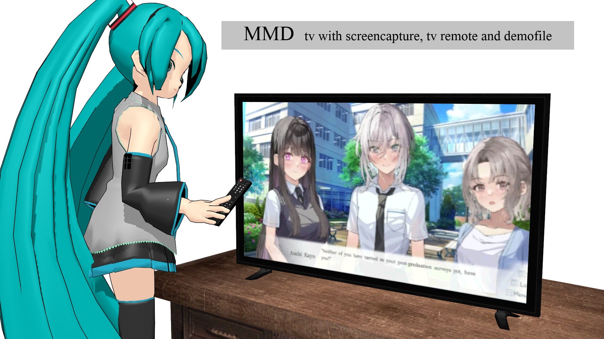 (MMD)TV with screencapture by Leberx44qa on DeviantArt