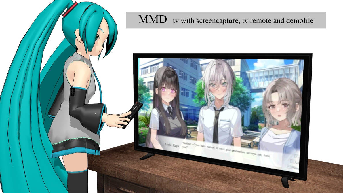 (MMD)TV with screencapture by Leberx44qa on DeviantArt