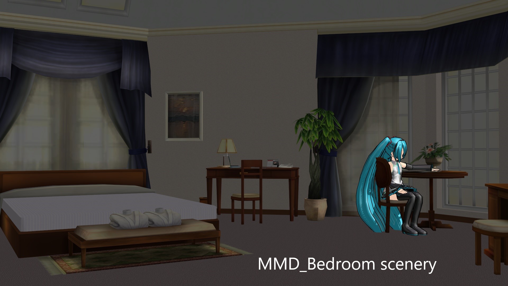 (MMD)Bedroom scenery by Leberx44qa on DeviantArt