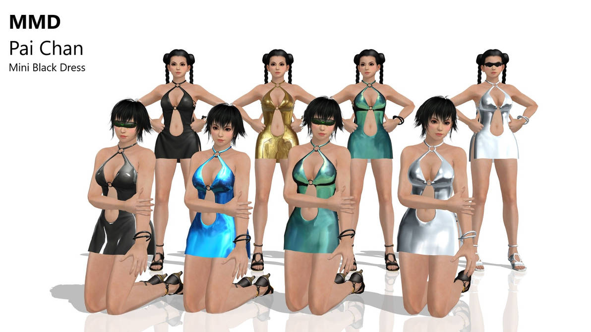 (MMD)Pai Chan Mini Black Dress by Leberx44qa on DeviantArt