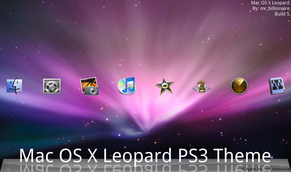 Mac OS X Leopard PS3 Theme by mr-billionaire on DeviantArt