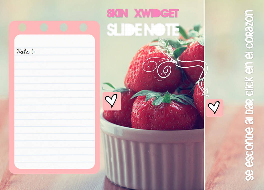Skin XWidget Slide Note by DeniseeBieber on DeviantArt