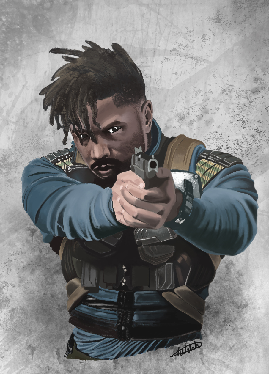 Erik Stevens/Killmonger by thePlantagenet on DeviantArt