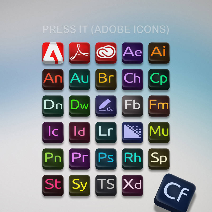 Press It (Adobe Icons) by xentart on DeviantArt