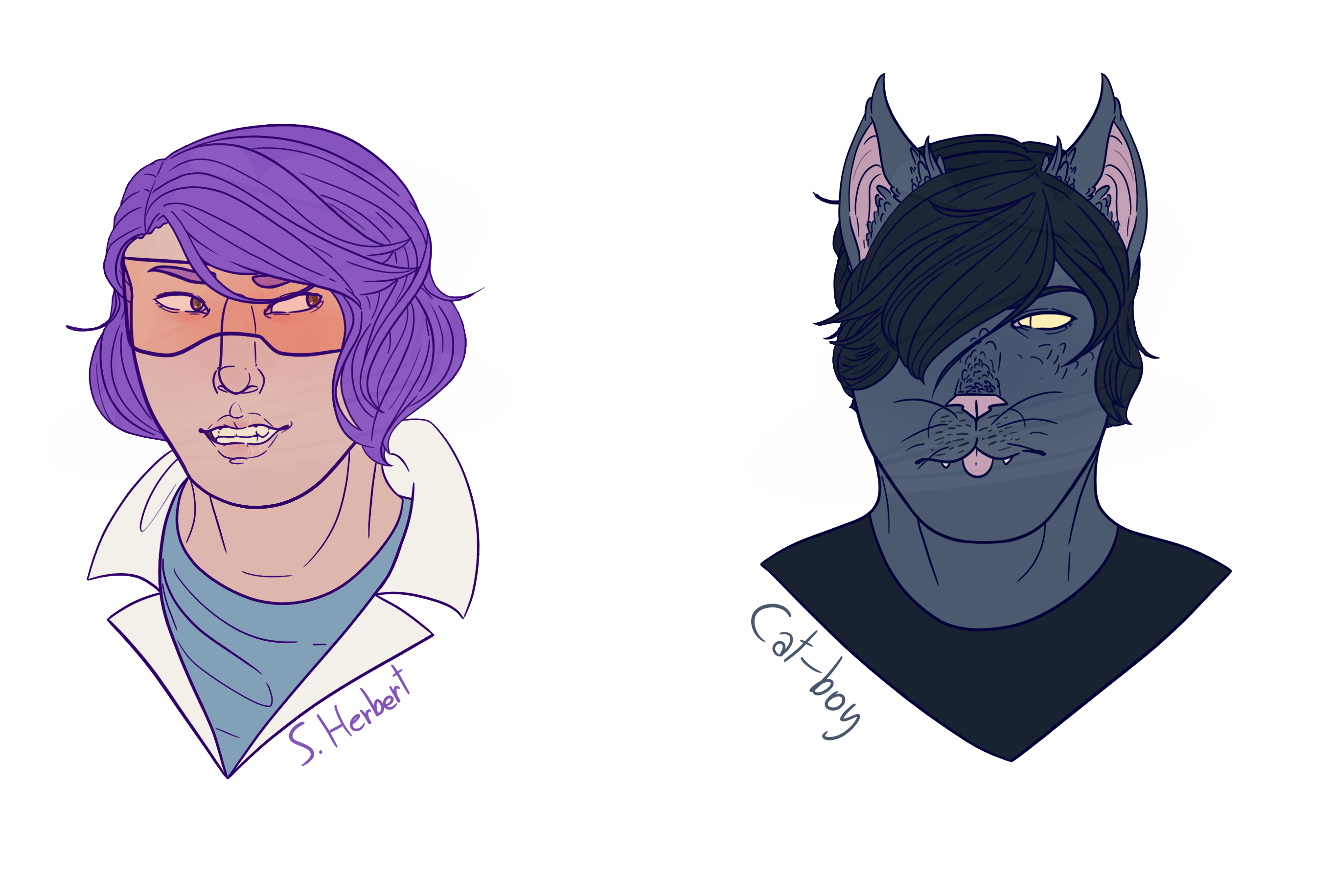 some weeb and an emo furry by Drawingsomepie on DeviantArt