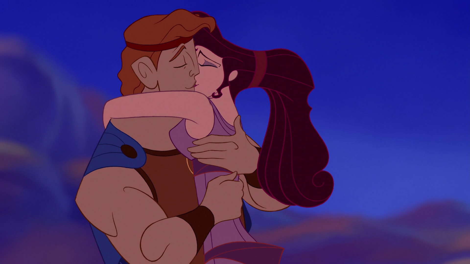 Hercules + Megara kissing by Sparkster25 on DeviantArt