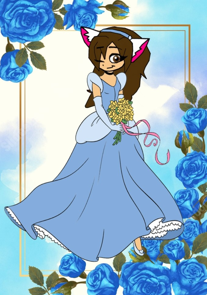 Kova360 as Cinderella in her blue Dress by Sparkster25 on DeviantArt