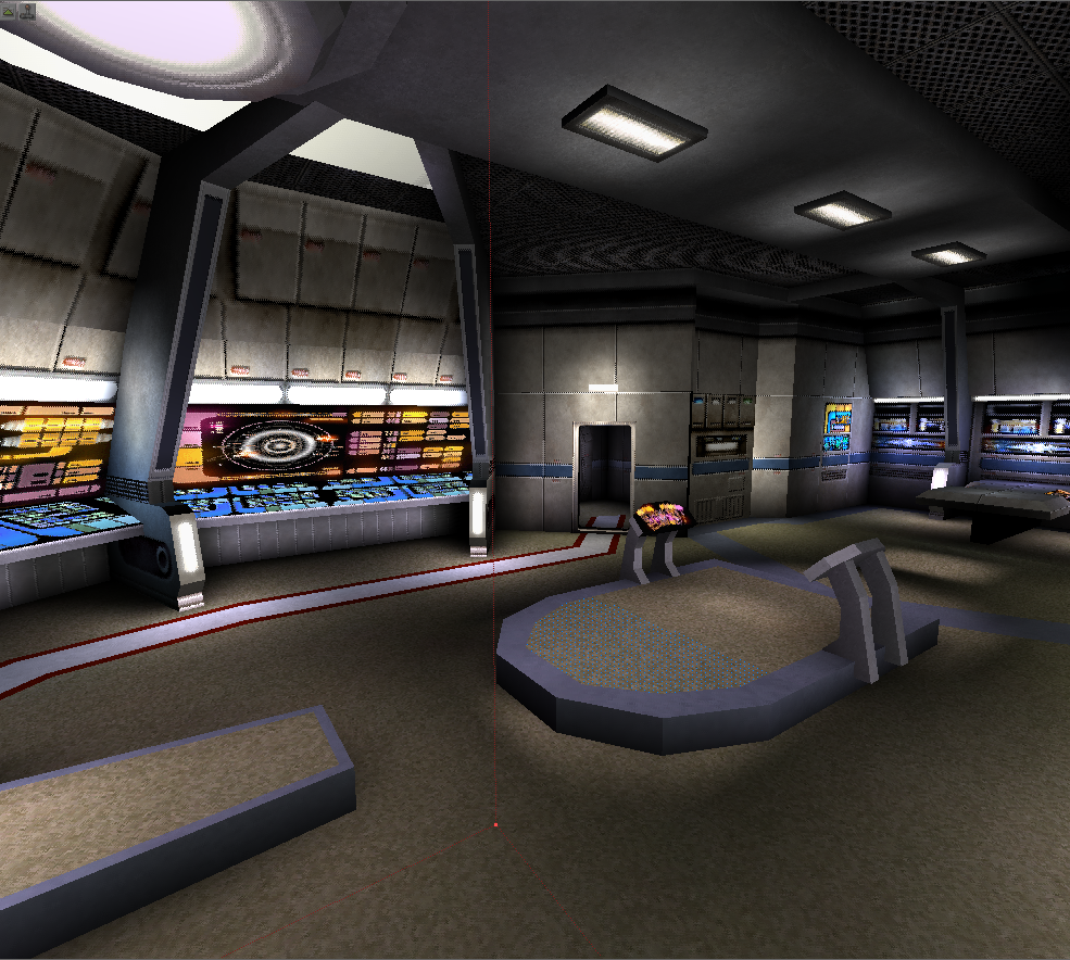 Defiant class Bridge - 3D model textured by temp890 on DeviantArt