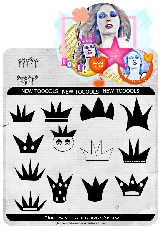 random custom shapes by cameliaRessources on DeviantArt