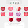 Pink photoshop layer styles 2 by cameliaRessources on DeviantArt