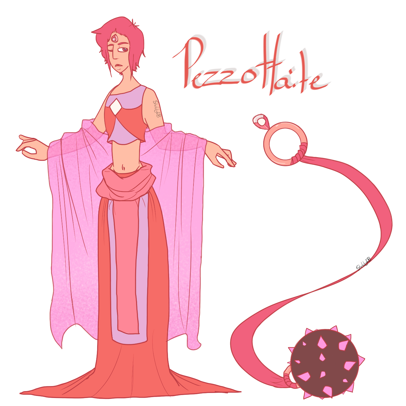 Pezzottaite | SU OC Ref sheet by Funfetti-Toast on DeviantArt