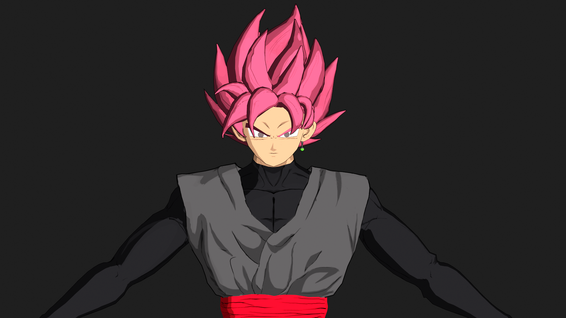 Black Goku 3D Model Rigged by FlamelexArt on DeviantArt