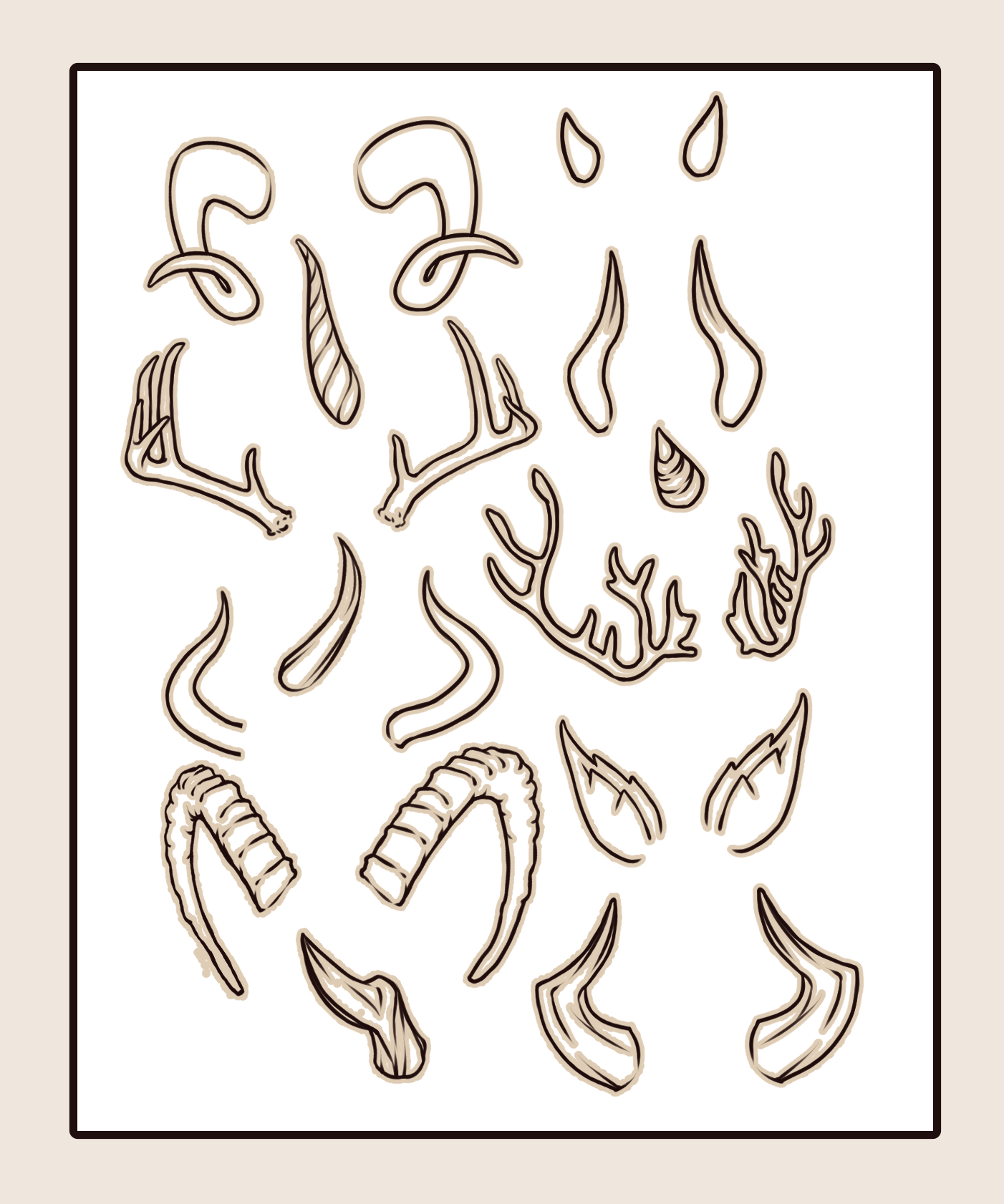 F2U adoptable base addon - horns by PenelopeJadewing on DeviantArt