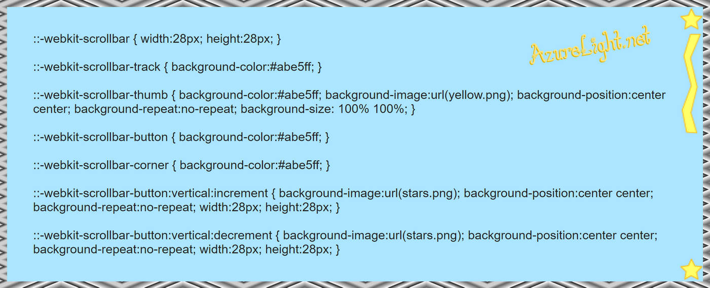 Webkit Scrollbar Stars by MikariStar on DeviantArt