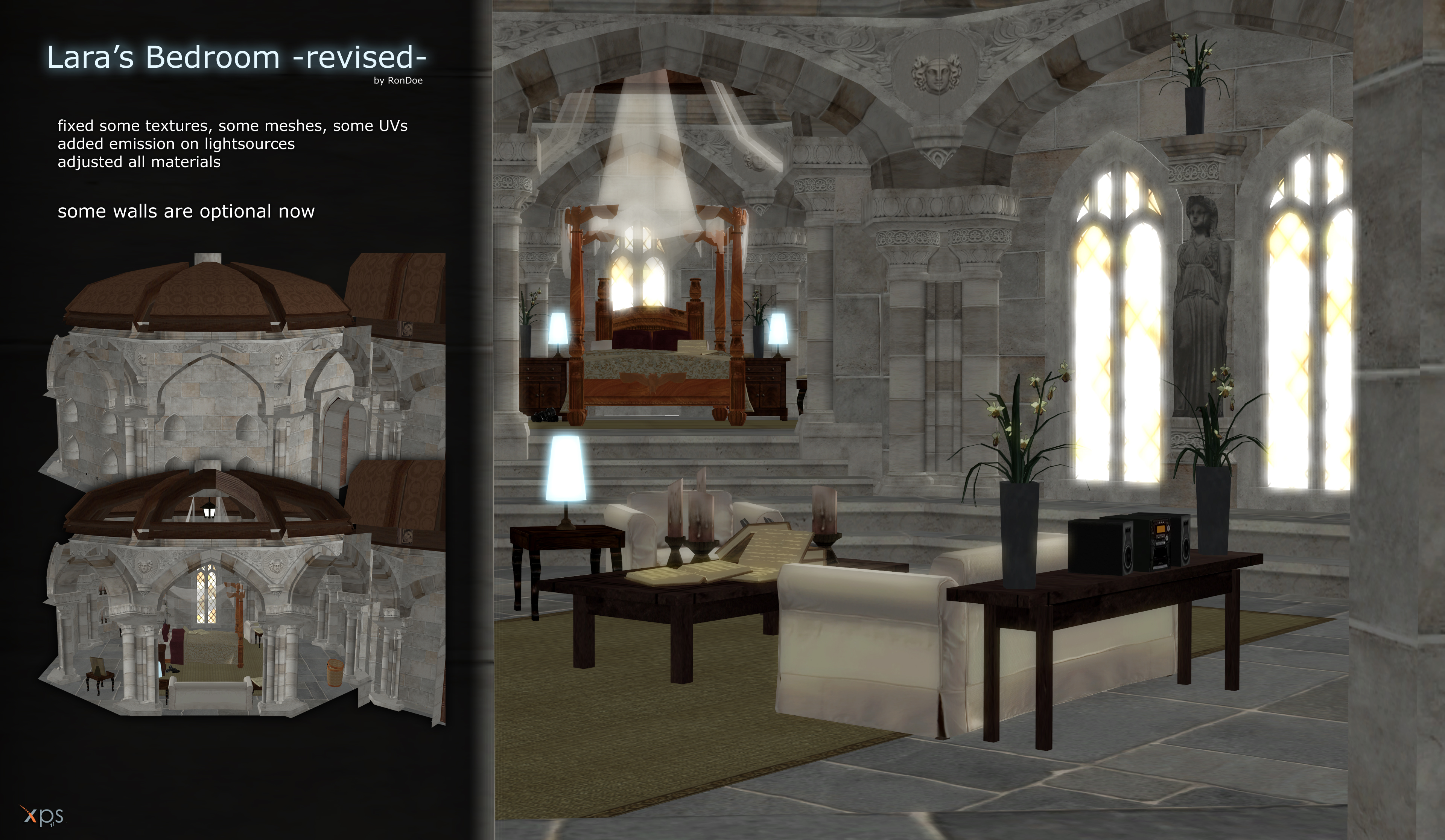 TRL Laras Bedroom -revised- by RonDoe on DeviantArt