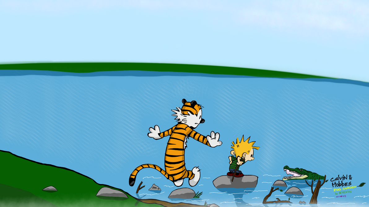 Calvin and Hobbes: Zoo Garden by beseektas on DeviantArt