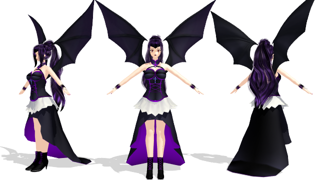 MMD Vampire dl by percephine on DeviantArt