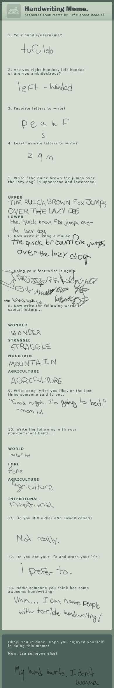 Handwriting Meme by Tufulolo on DeviantArt