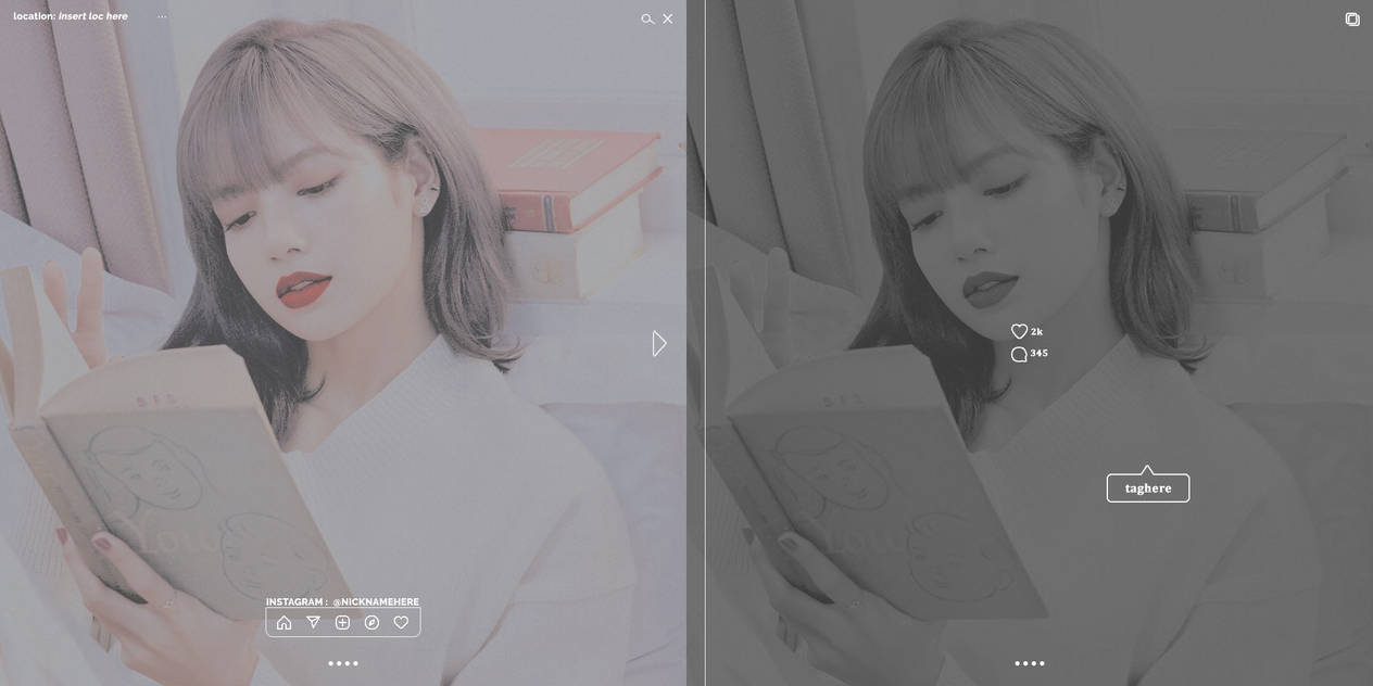 #9 instagram template by kapheira on DeviantArt